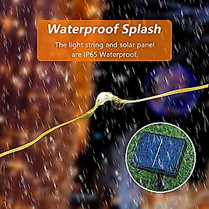 2-Pack 200 LED Solar Fairy Lights Outdoor, Upgraded Oversize Lamp Beads & Super Bright Solar String Lights Outoor, 8 Modes Solar Lights for Garden Patio Decorations