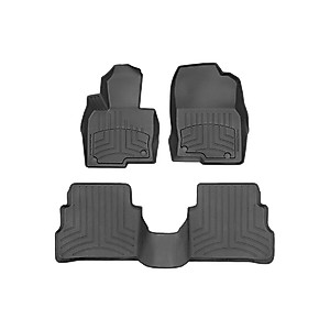 WeatherTech FloorLiner HP Custom Fit Floor Mats for Mazda CX-5-1st & 2nd Row (4411871IM-444192IM), Black