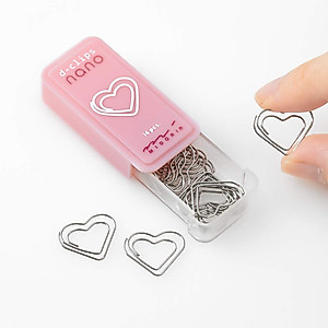 Midori 43383006 Clip Deep Clips Nano Heart Pattern