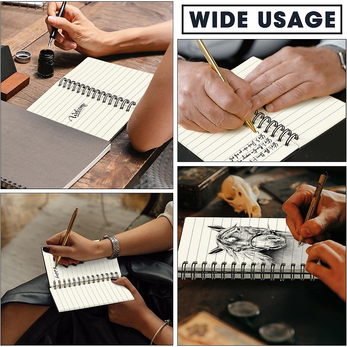 Jutom 18 Pcs Small Spiral Notebooks Memo Pads 3x5 Bulk Small Pocket Notebooks Mini Notepads with Lined Pages Small Journals for Office School Work Writing Supplies,120 Pages (Multi Color)