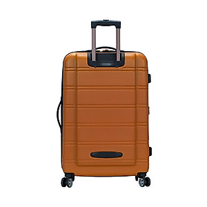 Rockland Melbourne Hardside Expandable Spinner Wheel Luggage, Orange, 2-Piece Set (20/28)
