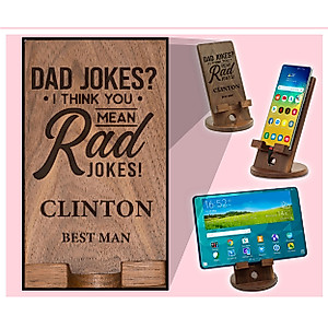 Taidesor Custom Dad Jokes Rad Jokes Clinton mens gift box desk organizer tray, Personalized best boyfriend gifts desk organizers for kids, Engraved spiritual gifts for men