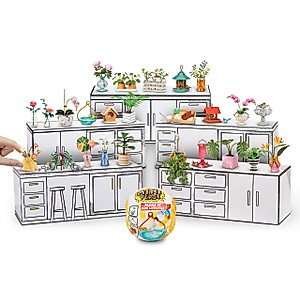 MGA's Miniverse Make It Mini Lifestyle Home Series 1 Collectibles, Mystery Blind Packaging, DIY Crafts, Resin Play, Replica Items, Mini Plants, Birdhouses, Bouquets Collectors, 8+