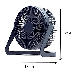 DHAEY Mini Fan Fan USB Plug-in Desktop Fan, Mini Fan with 5 Large Wind Blades, 360° Rotation Adjustable Angle Desk Fan Outdoor