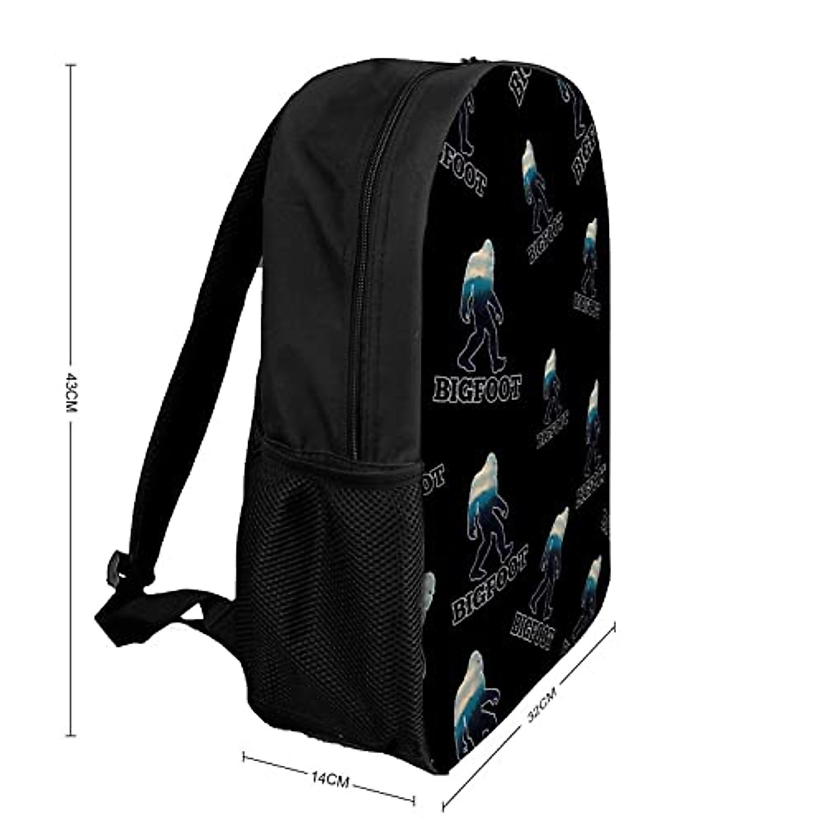 Bigfoot 17 Inch Backpack Travel Laptop Dayback Shoulder Bookbag for Men Women