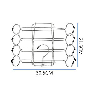 Multi Layer Underwear Drying Hanger, 360 Degree rotatable Folding Sling Hanger Seamless Multi Function Clothes Drying Rack (4 Layers)