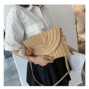 NociHah Straw Clutch Purses for Women Envelope Woven Clutch Handbags Summer Shoulder Bags