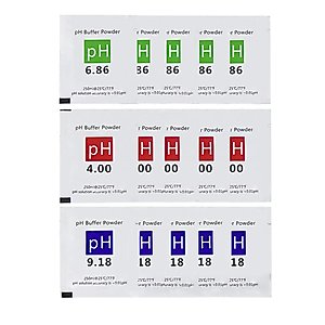 Nynelly 15pcs pH Meter Buffer Solution Powder for Precise and Easy for Precise pH Calibration Powder Solution 4.00,6.86,9.18