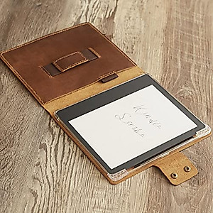 Personalized Leather Case for Kindle Scribe 10.2", Kindle Scribe Cover with Premium Pen Holder, Amazon Ereader Cover - K01-SC