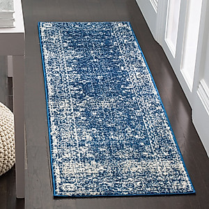 SAFAVIEH Evoke Collection 2'2" x 4' Grey/Ivory EVK270S Shabby Chic Distressed Non-Shedding Living Room Bedroom Accent Rug