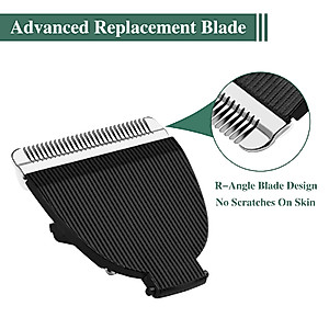 2 Pack Replacement Blades for Meridian Trimmer, Hygienic Ceramic Replacement Blades Compatible with Meridian Body Trimmer (Onyx & Sage), Black