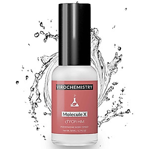 VIROCHEMISTRY Pheromones to Attract Women for Men (Molecule X) Body Spray - Bold, Extra Strength Human Pheromones Fragrance Body Spray - 50ml (Human Grade Pheromones to Attract Women)