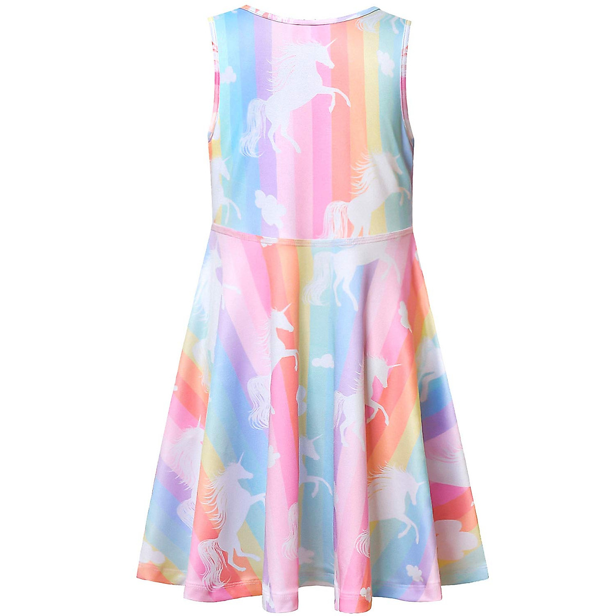 Rainbow Unicorn Dresses Matching Doll & Girls 5t 6t Birthday Party Gift Clothes