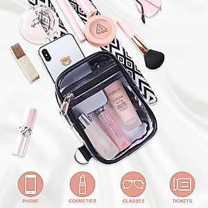 COVAX Clear Sling Bag, Clear Bag Stadium Approved, Clear Crossbody Fanny Pack for Women Men, Fashion Chest Bag for Festivals, Concerts, Sports Events (Mini)