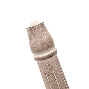 Yusong Vanity Stool Upholstered Bench Seat for Makeup Room, Vintage Small Bedroom Dining Bench with Tufted Fabric for Living Room, Piano Stool with Rustic Wood