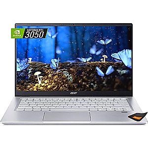Acer Swift X Creator Laptop | 14" FHD 100% sRGB | AMD Ryzen 5 5600U | NVIDIA GeForce RTX 3050 | LPDDR4X | Wi-Fi 6 | Backlit Keyboard | Windows 11 Home | w/Mousepad (8GB LPDDR4X RAM | 1TB PCIe SSD)
