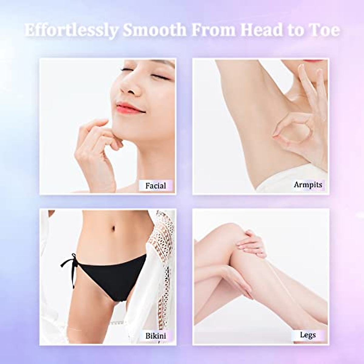 Laser Hair Removal for Women and Men, Permanent Ipl Hair Removal Device with 999,900 Flashes,9 Energy Levels Hair Removal Tool for Facial Legs Arms Whole Body(White)