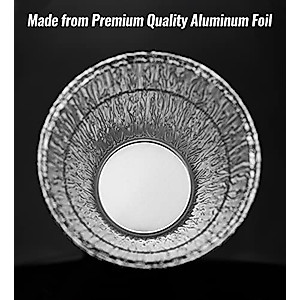 NUPICK 24 Pack Grease Bucket Liner Compatible for Pit Boss Grills 67292 Foil, Oklahoma Joe's 9518545P06, Z Grill Bucket, Recteq Large Bucket, etc. 6.3” x 6.0”, Disposable Aluminum