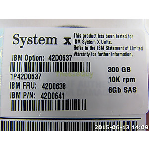 IBM 42D0637 - 300GB 2.5" SAS 10K 6Gb/s SS Hard Drive