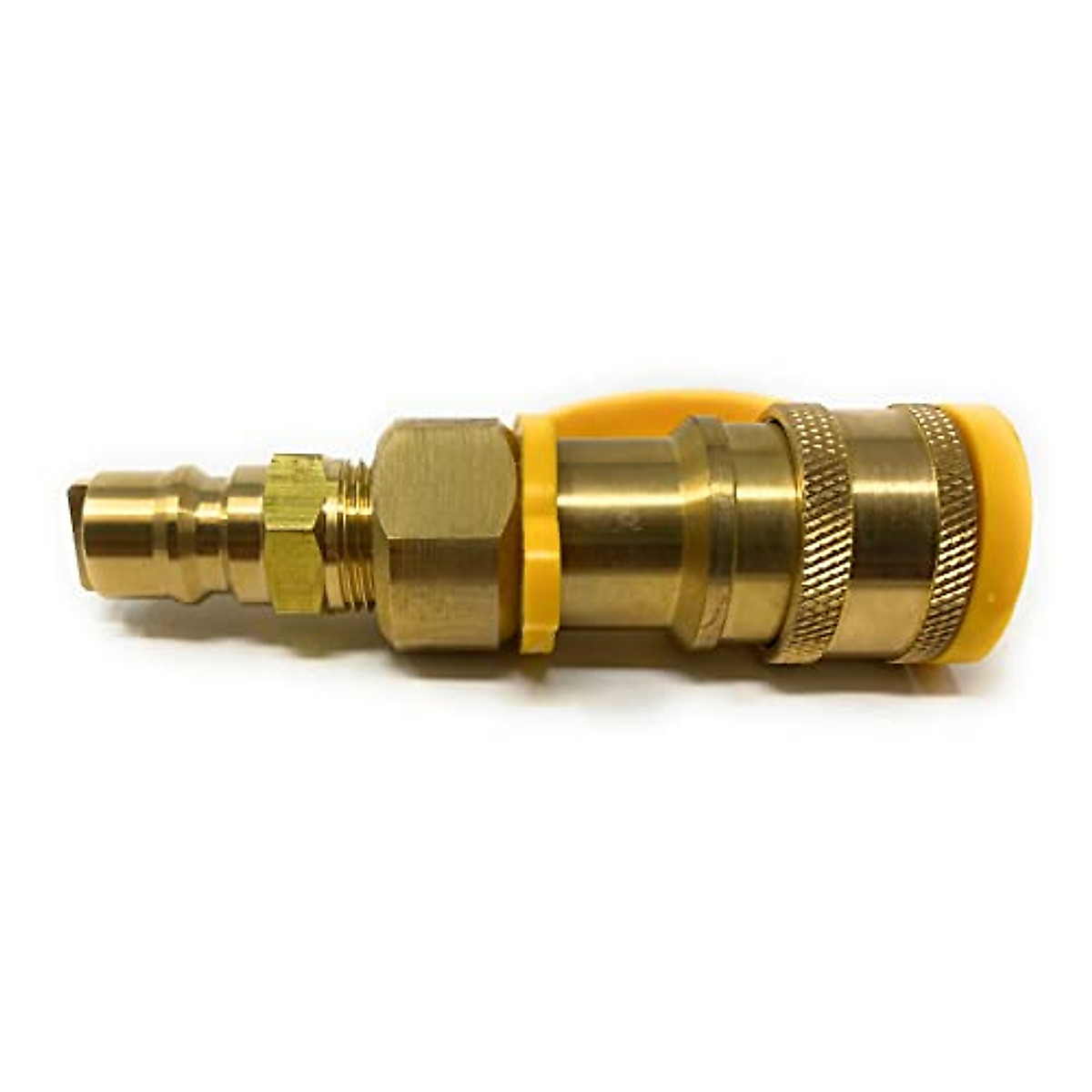 MI MADOL IMPORTS, LLC MADOL 3/8" Natural Gas Quick Connect Fitting [910-583] LP Gas Propane Hose Quick Disconnect Kit, 100% Solid Brass
