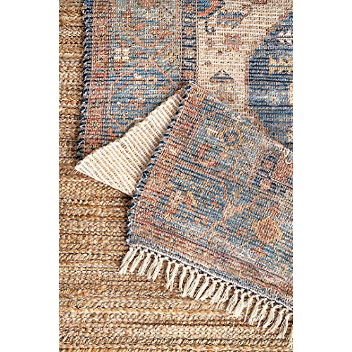 nuLOOM Diandra Flatweave Jute Area Rug, 3' x 5', Multi
