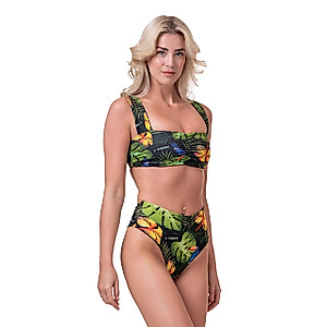 NEBBIA Earth Powered Bikini Top 556 (Small, Jungle Green)