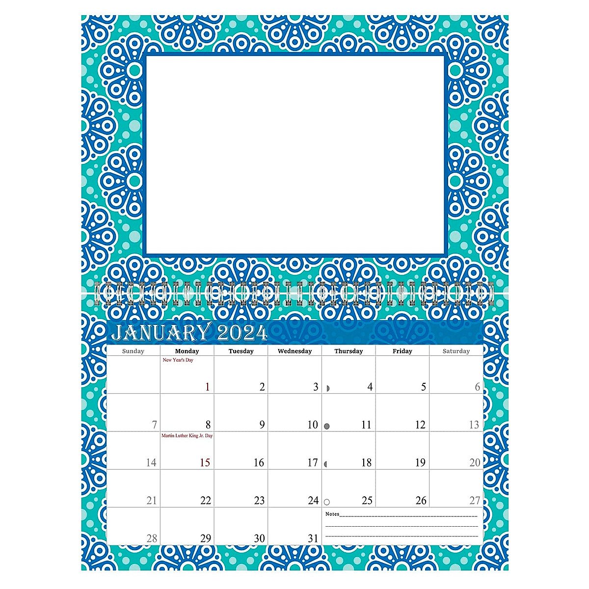 2024 Photo Frame Wall Spiral-bound Calendar (Add Your Own Photos) - 12 Months Desktop/Wall Calendar/Planner - (Edition #015) (26)