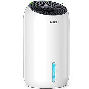 Mylinskin 720 Sq. Ft Dehumidifier for Home and Bedroom, 57oz(1700ml) Quiet Dehumidifiers with Drain Hose, 2 Working Modes, Auto Shut Off, Low dB - Small Dehumidifier for Bathroom, Basement, Closet, RV