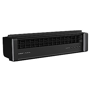 Sharper Image PORTAL Window Fan with 3 Speeds, Reversible Exhaust Mode, Weather Resistant, Black