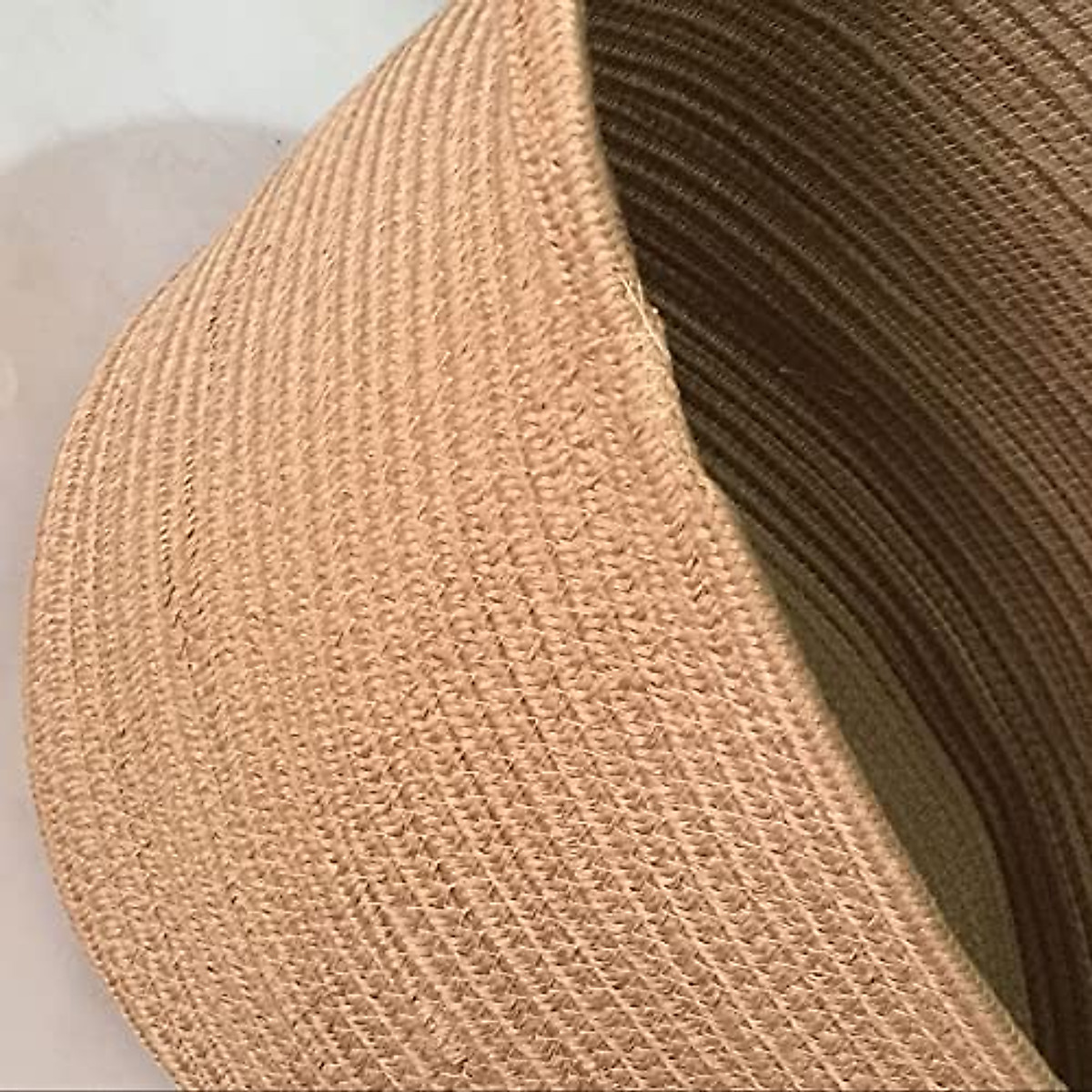 Extra Large Light Coffee Woven Cotton Rope Basket Bin for Blankets Towels Baby Toys Nursery Hamper Organizer, Collapsible Storage Laundry Baskets