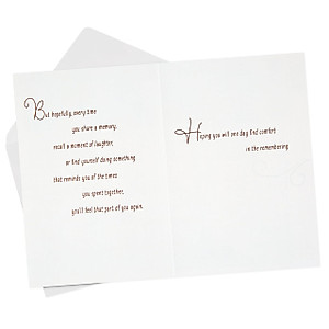 Hallmark Sympathy Card (Stitched Feather)