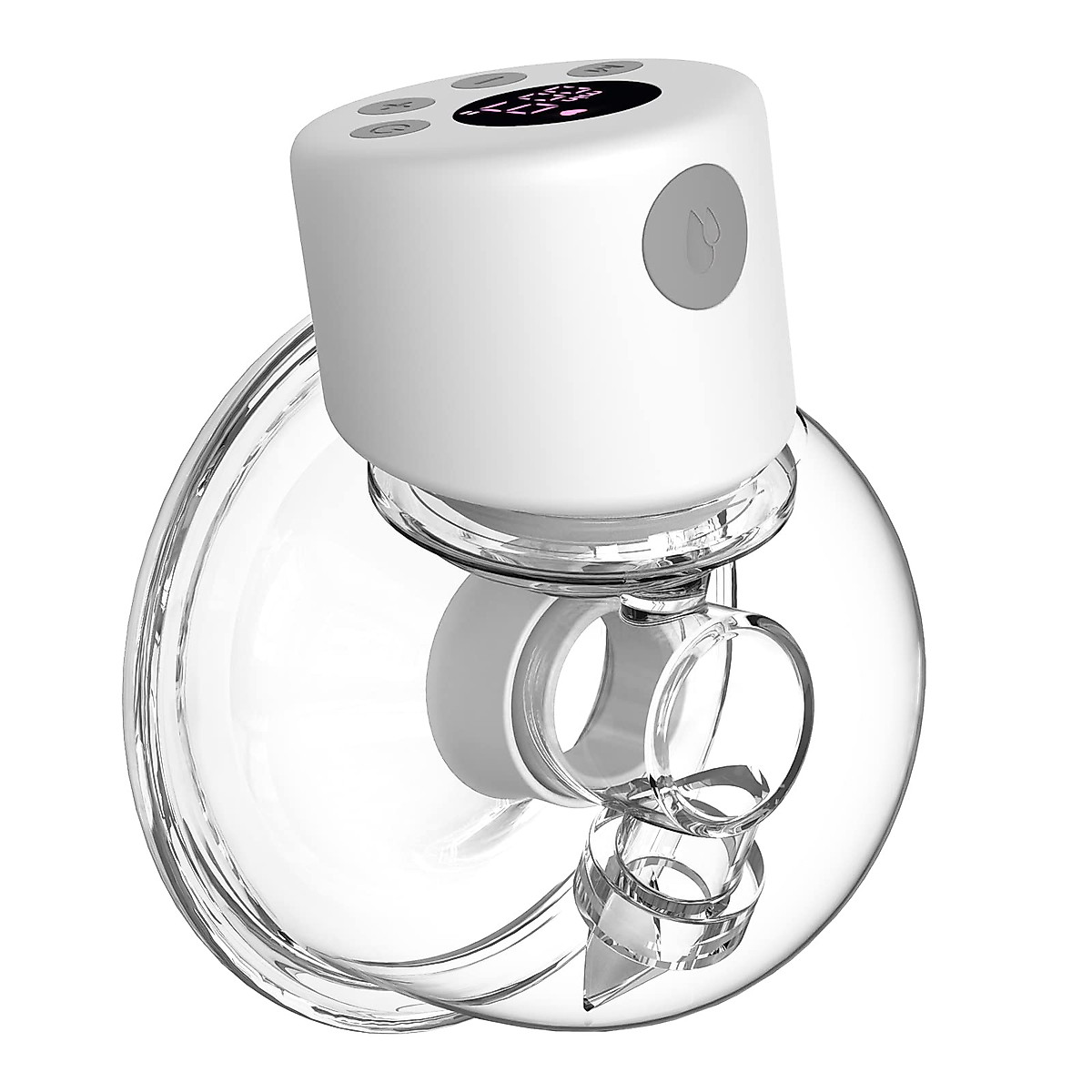 Electric Breast Pump, Wearable Breast Pump, Portable Hands Free Breastpump Pain Free with Massage Mode & LCD Screen, 2 Mode & 9 Levels, Gifts for Woman, 24mm Flange