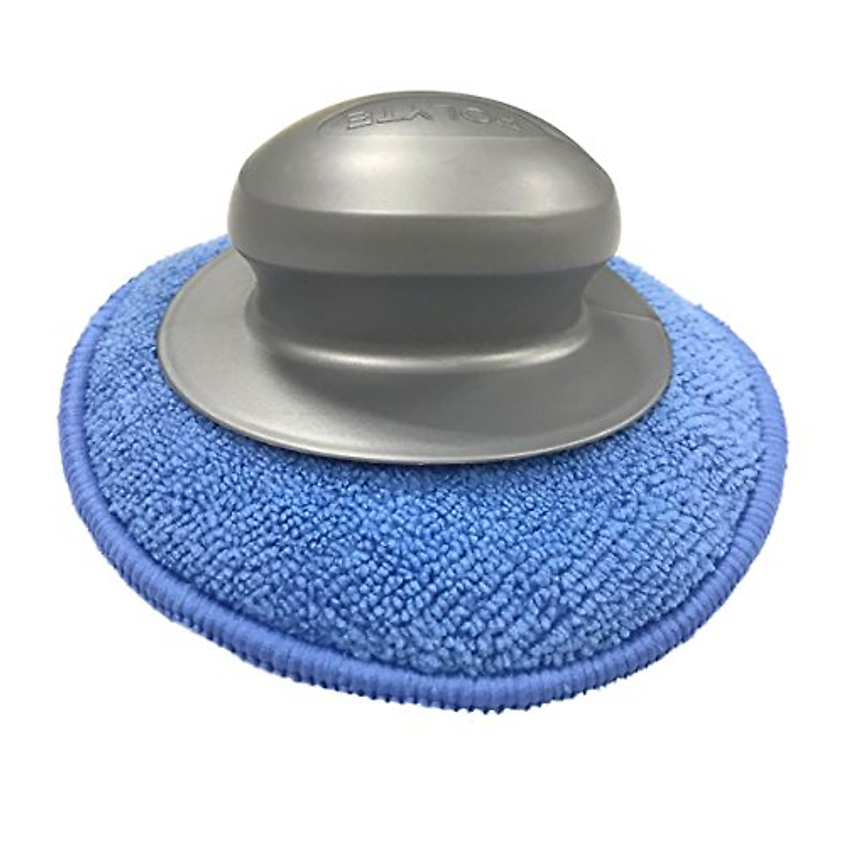 Polyte Microfiber Detailing Wax Applicator Pad w/2 Handles, 5 in, 12 Pack (Multi-Blue,Green,Yellow)