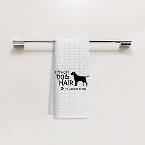 It’s Not Dog Hair It’s Labrador Glitter Funny Black Dog Quote Bath Towel,Dog Lovers Gifts Decorative Towel,Dog Mom Girls Gifts