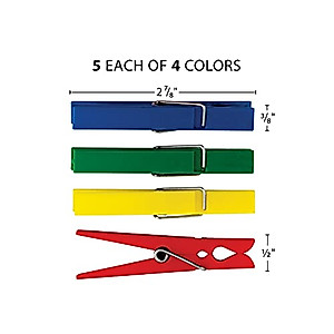 Teacher Created Resources Plastic Clothespins (20649)