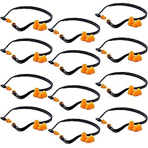 Banded Ear Plugs Hearing Bands Banded Ear Band Plug Shooting Reusable Construction Ear Plugs Protection Silicone Replacement Pods for Work Sleeping Concerts, Motor Sport Racing (24)