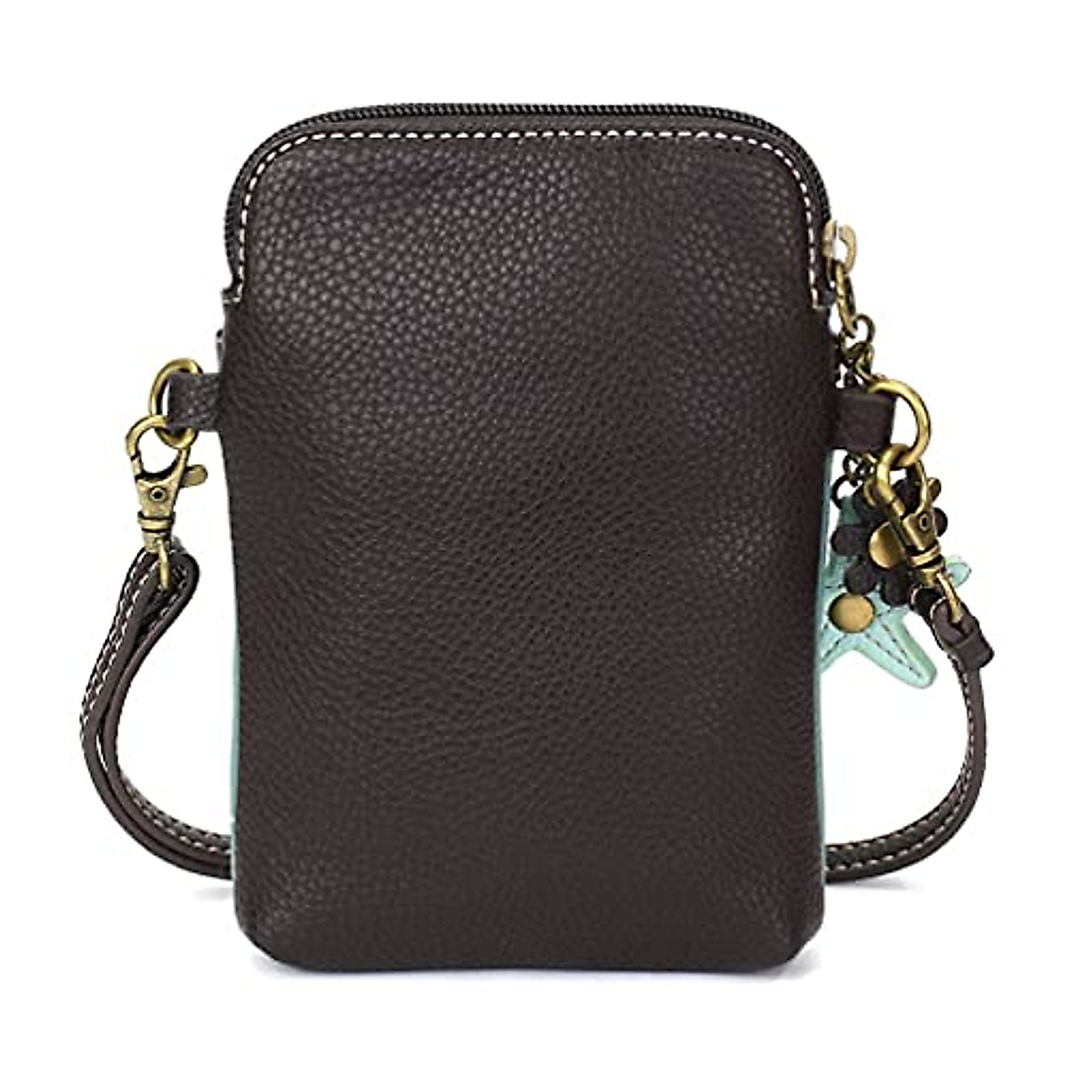 Chala Handbags Sand Dollar Cellphone Crossbody Handbag 5" x 7.5" x 1"