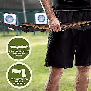 Samick Sage Archery Takedown Recurve Bow 62 inch- Right & Left Handed - 25-60lb.