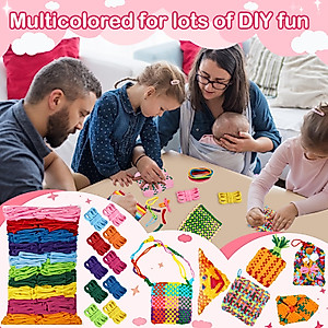 800 PCS Loom Loops Potholder, DIY Arts and Crafts for Kids and Adults, Potholder Loom Knitting Loops Weaving Flexible Loom Kit Loops Elastic Ideal Gifts for Girls Ages 5 6 7 8-12 13 Crafts Supplies