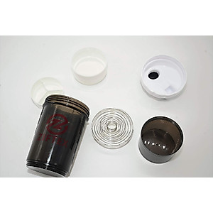 Ziftex Protein Mixer Shaker Bottle- Gym Bottle Shaker for Pre or Post Workout, Mixes Cocktails, Smoothies and Shakes | Dishwasher Safe (500 ml)