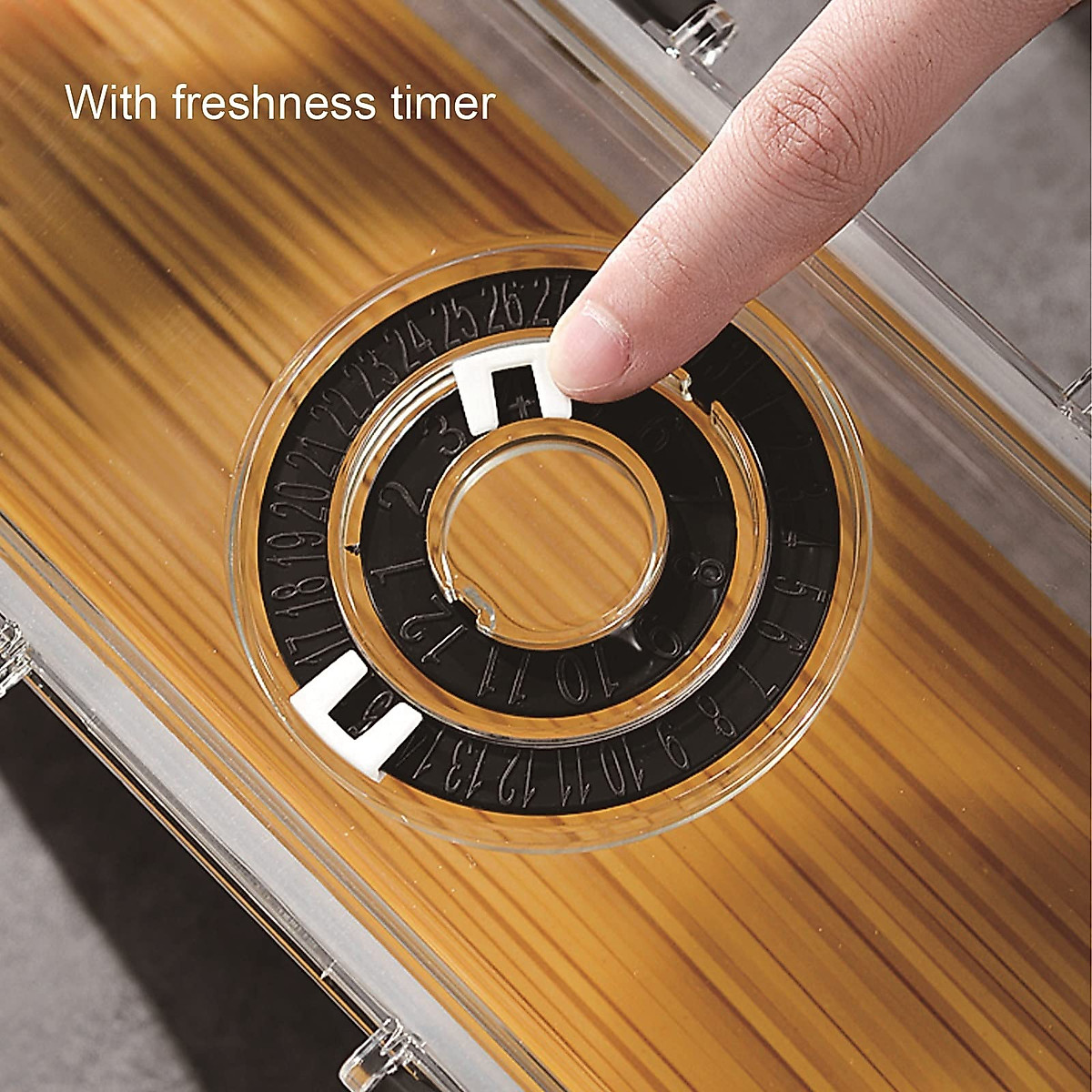 2Pcs Pasta Storage Container, Plastic Spaghetti Food Storage Box, Noodle Canister With Lid for Spaghetti, Noodles, Pasta, Eggs, Fruits Snacks (Size : 11.4L)