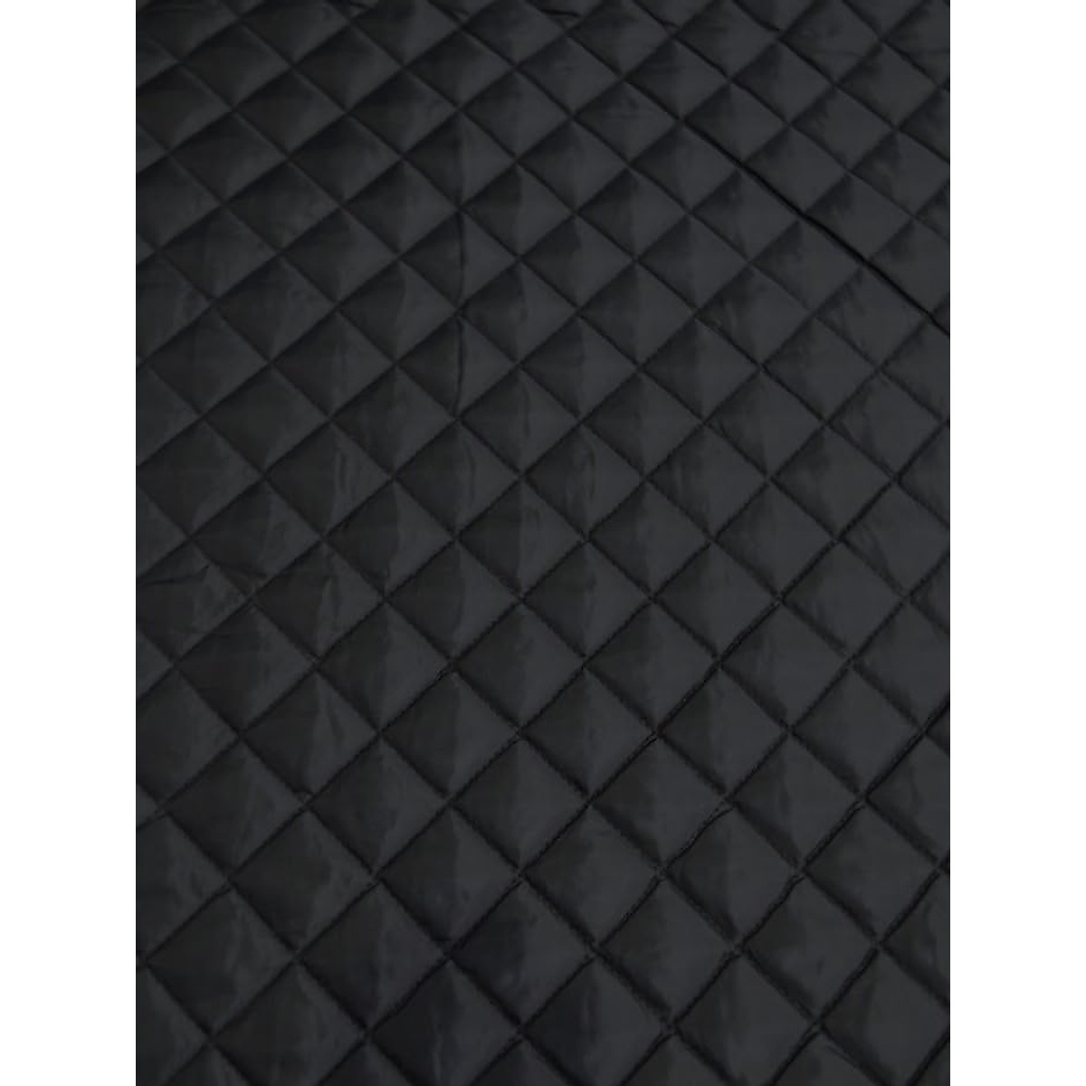 Quilted Polyester Batting Fabric - Black - 58"/60" Width Sold by The Yard