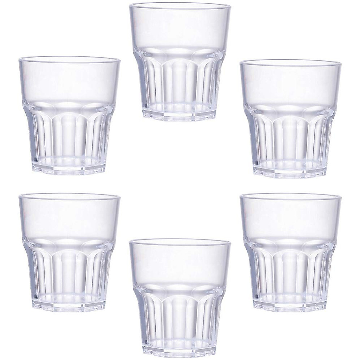 YARNOW 6pcs Whiskey Glasses Rocks Glasses Glasses Tumblers Bar Old Fashioned Cups for Drinking Beer Cocktails Glassware 35ml