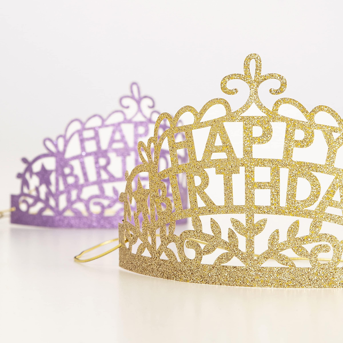 Meri Meri Happy Birthday Party Tiaras (Pack of 8)