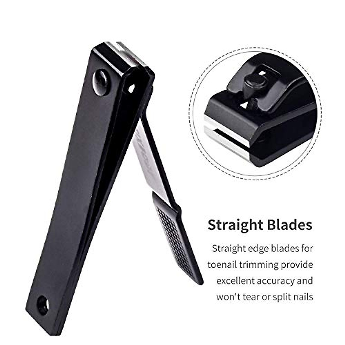 FIXBODY 3PCS Nail Clipper Set with Leather Case | FIXBODY 3 in 1 Replaceable Pedicure Kit