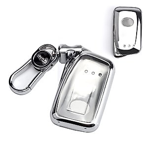 K LAKEY Key Fob Cover Without Lexus Logo,Suitable for Lexus 2013-Up RX is ES GS LS NX RS GX LX RC LC Key Fob,Smart Car Key Soft TPU Case Keyless Shell
