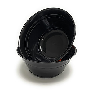 Mintra Home Snack Bowls (Large 2pk (4L), Black)