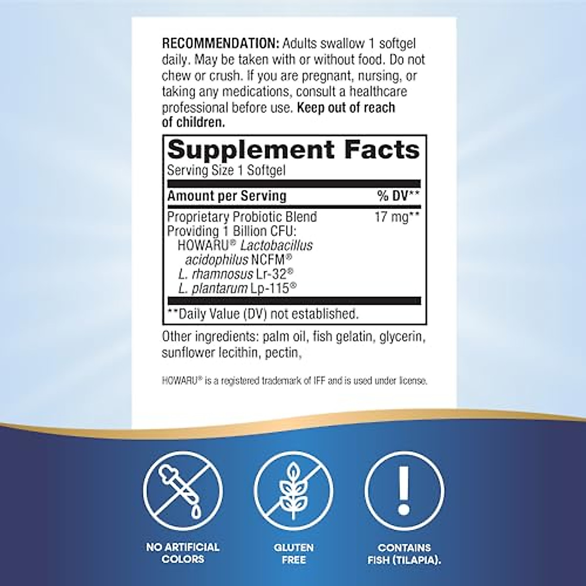 Nature's Way Women's Probiotic Pearls, Supports Vaginal and Digestive Health*, Protects Against Occasional Constipation & Bloating*, 1 Billion Live Cultures, 30 Softgels (Packaging May Vary)