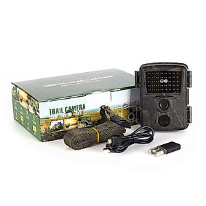 Ramnnycetus 1080P 12MP Trail Camera, 0.8s Trigger Motion Latest Sensor View Hunting Camera with 38 IR LEDs and IP54 Waterproof Trail Game Camera for Scounting&Hunting Animal Detection