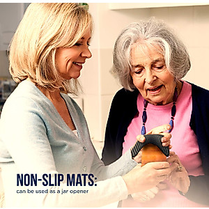 KITCHENATICS Trivets for Hot Dishes, Silicone Trivets for Hot Pots & Pans, Hot Pads for Kitchen, Pot Holders for Kitchen Heat Resistant Mats for Countertop, Silicone Trivet Mat Hot Plates, Black 4Pcs